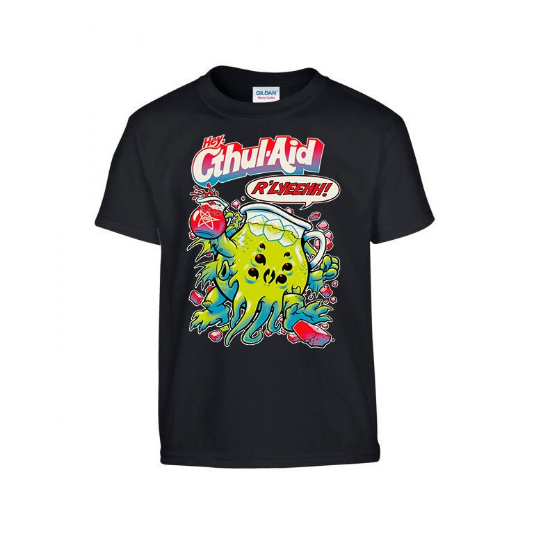 Mintás Gyerek Póló - cthulhu chutulu hp lovecraft kool aid - 7/8 éves ...