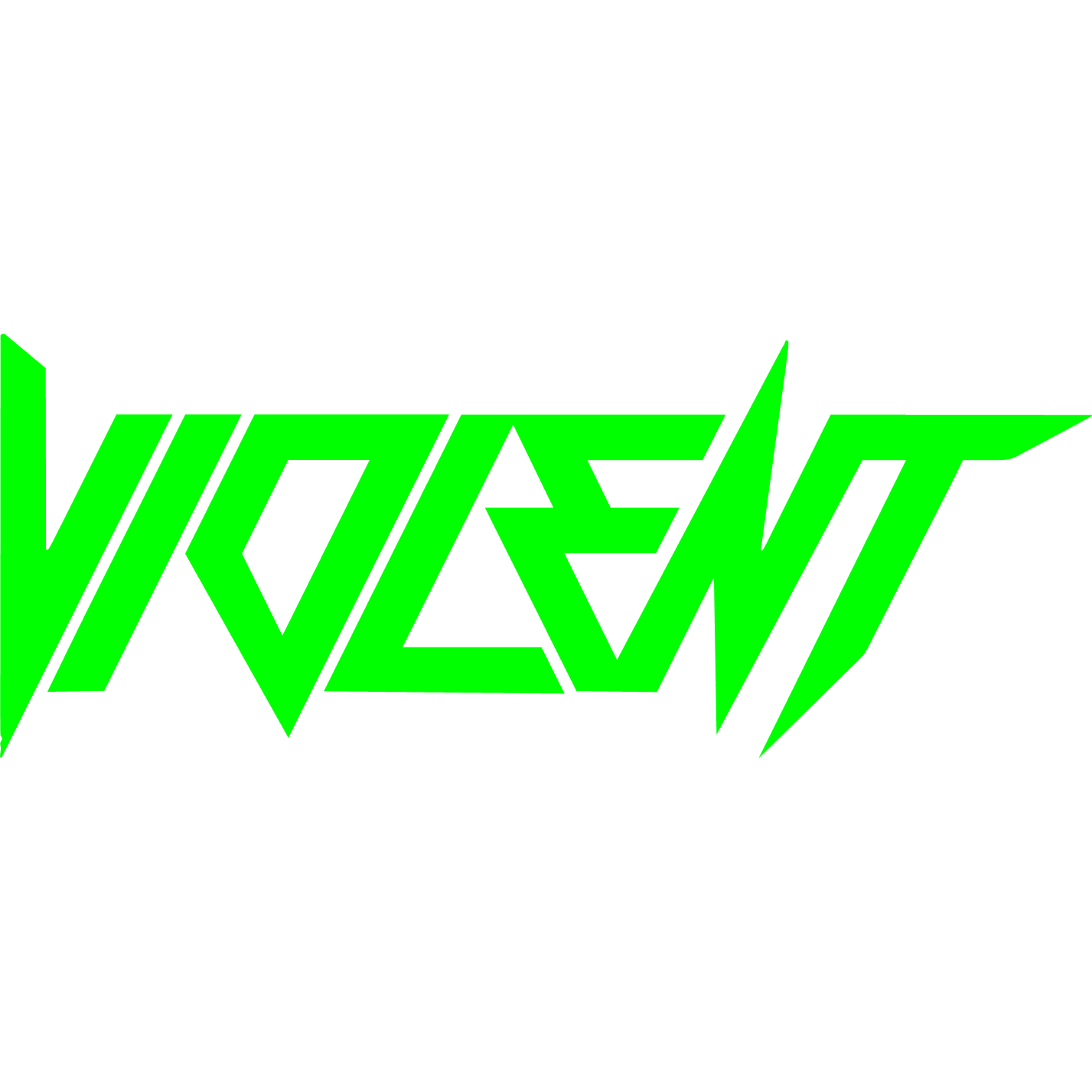 Sticker auto "Violent'', 20x8cm, Verde - eMAG.ro