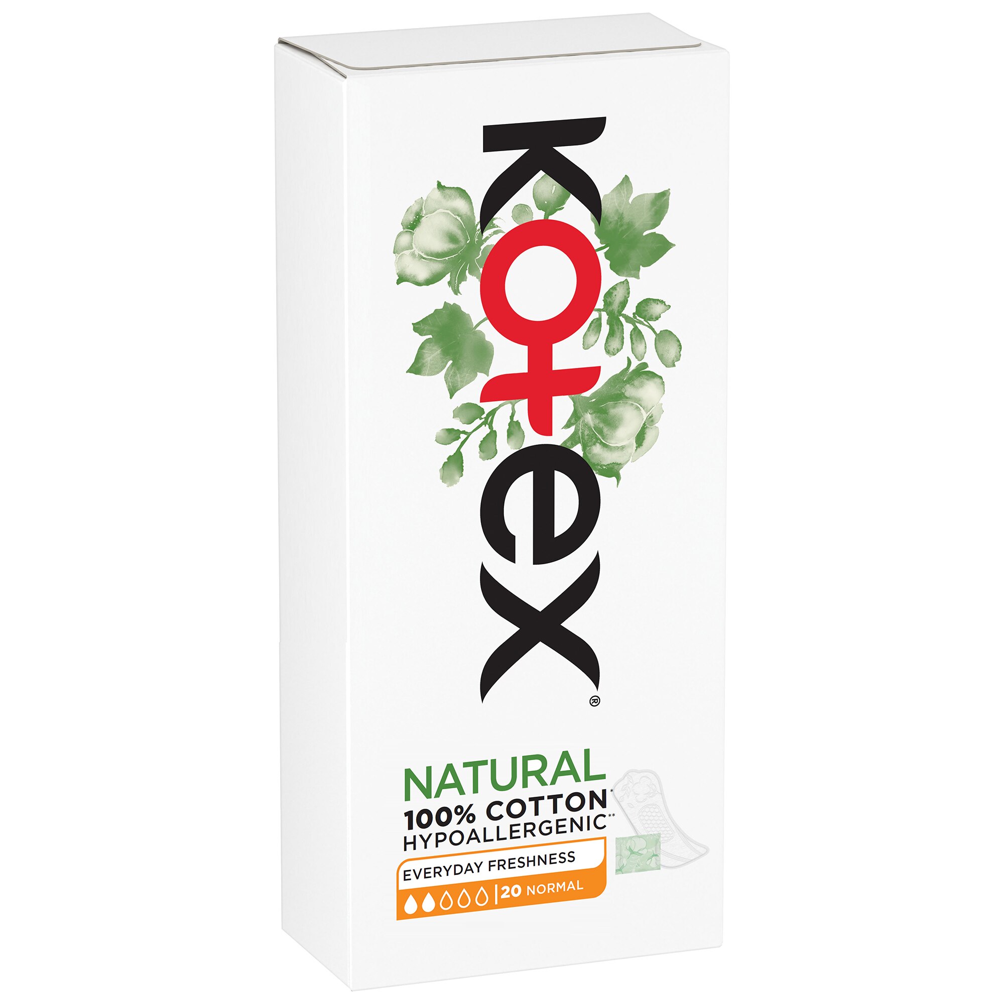 Absorbante zilnice Kotex Normal Natural, 20 buc - eMAG.ro