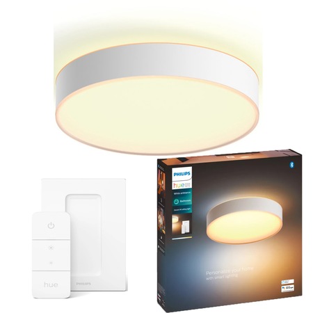 Plafoniera LED inteligenta Philips Hue Devere, Bluetooth, 33.5W, 4300 ...