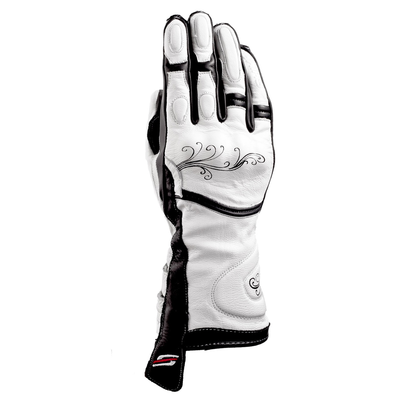 Manusi moto dama SHIMA, Modena, piele naturala Alb S - eMAG.ro