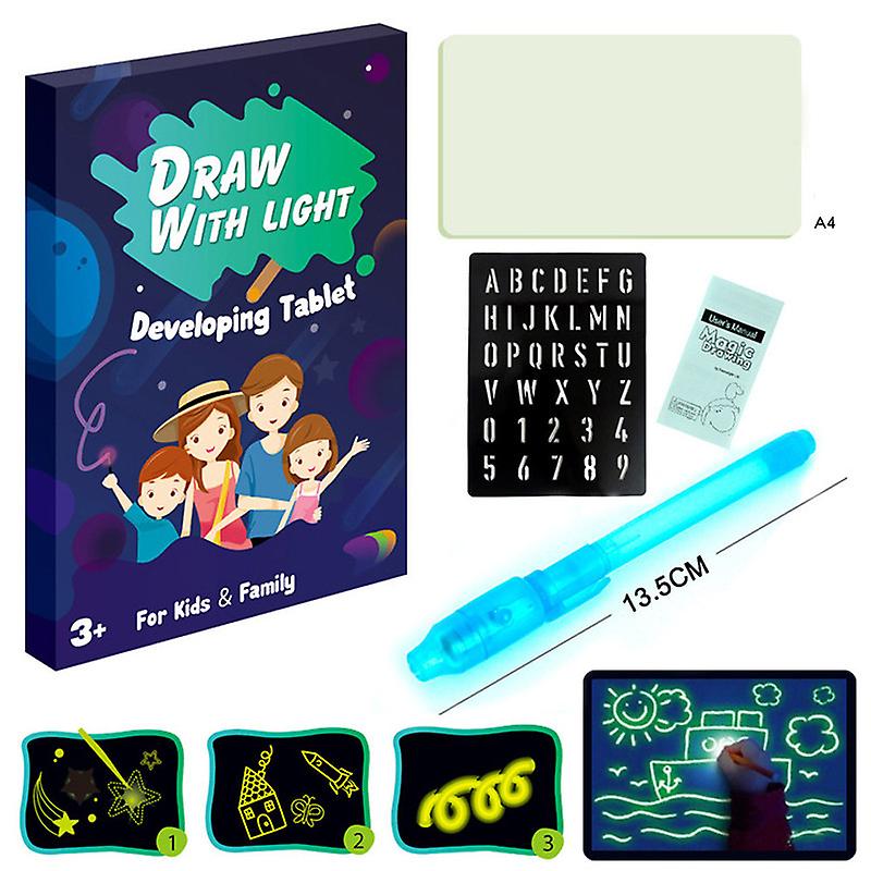 Tabla luminoasa pentru desenat Draw With Light, Avaleea - eMAG.ro