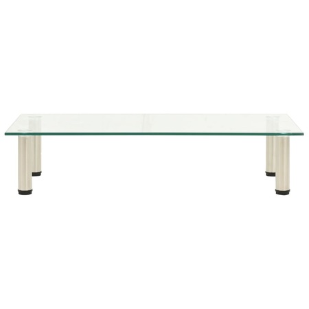 Comoda TV, Sticla/Inox, 80x35x17 cm, Transparent - eMAG.ro