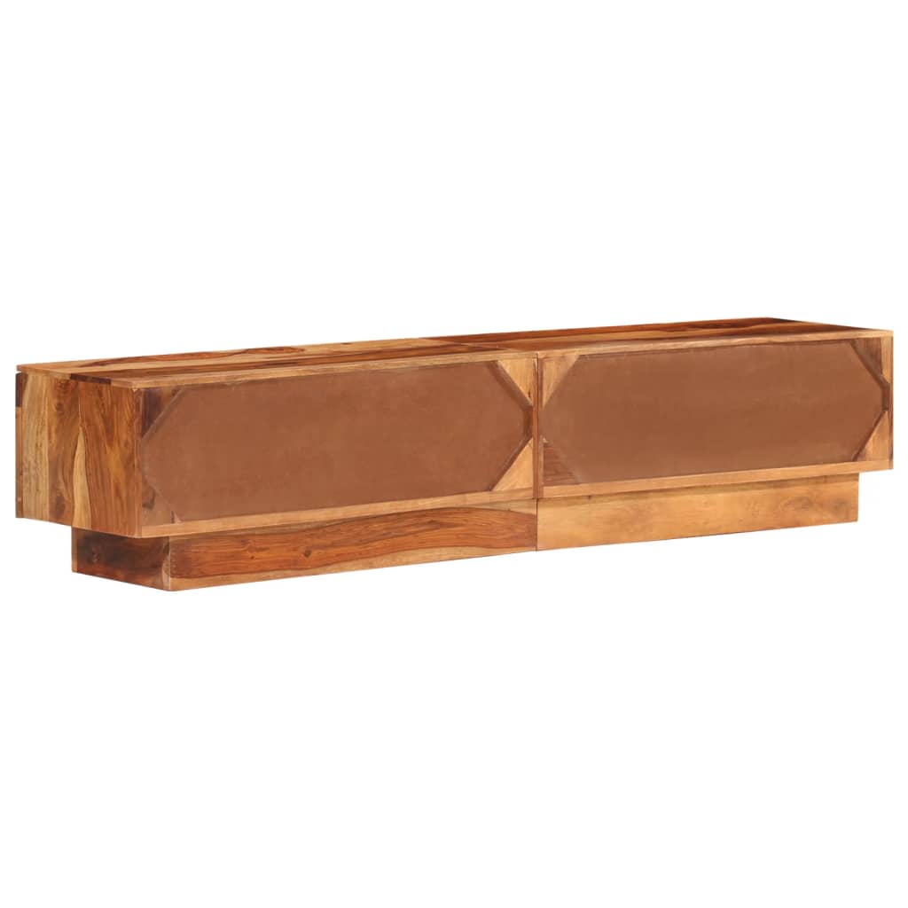 Comoda TV, Lemn masiv, 145x30x30 cm, Maro - eMAG.ro