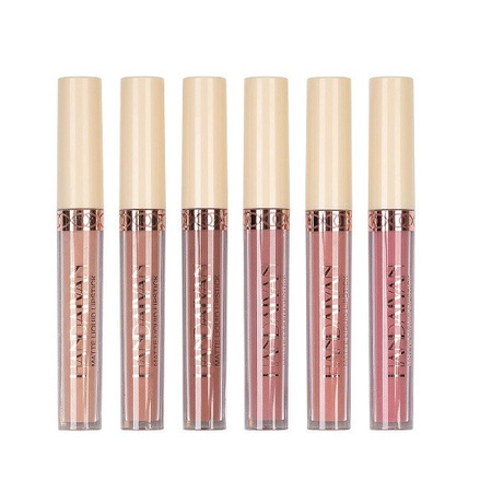 Set rujuri de buze, Handaiyan, Rose Matte Liquid Lipstick, 6, B - eMAG.ro