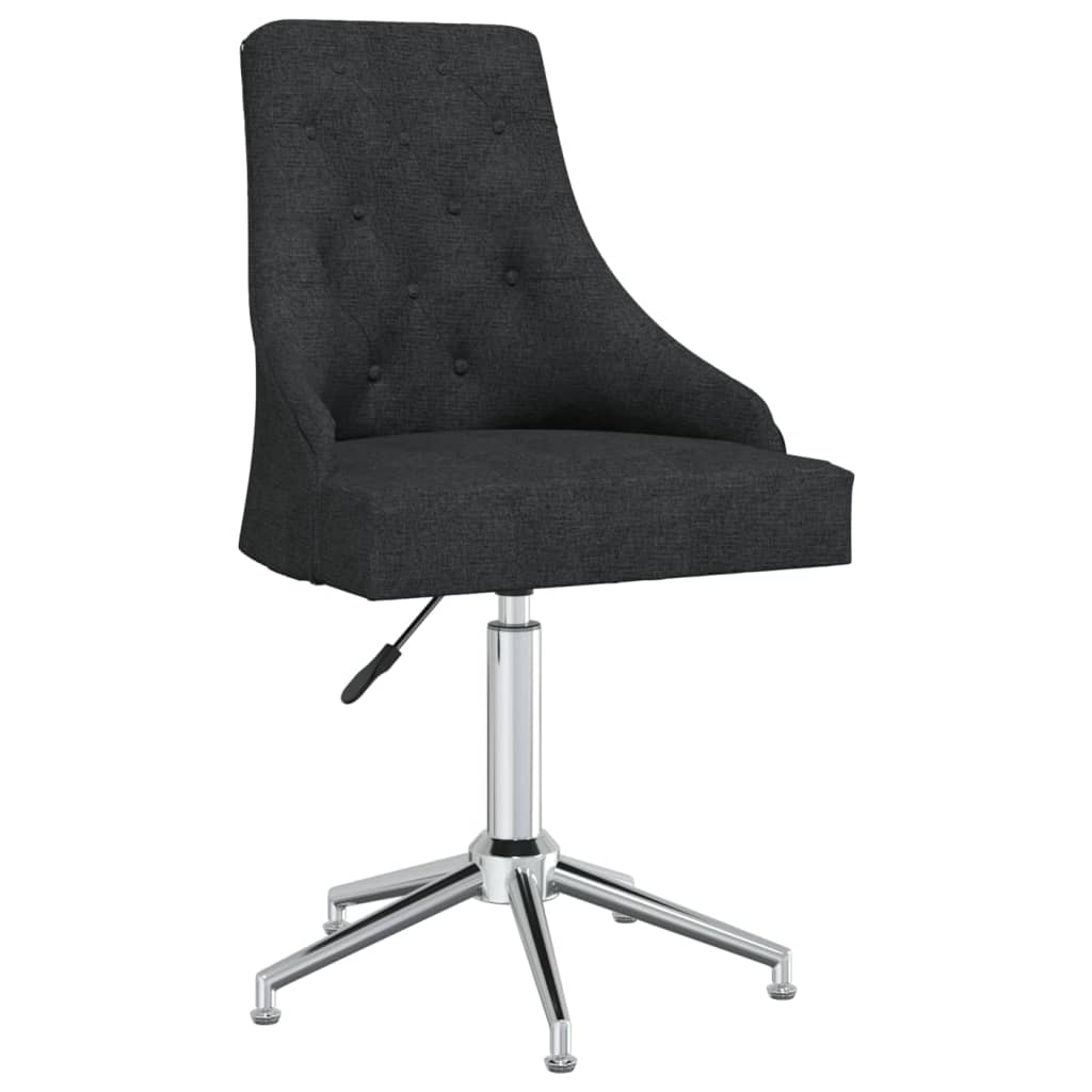 Scaun de birou pivotant, negru, material textil, design elegant 4944 ...