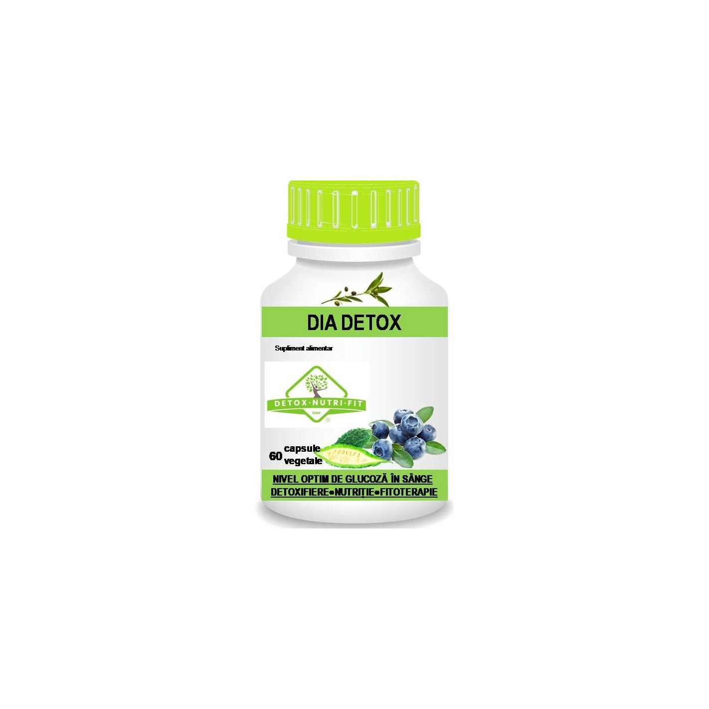 Dia Detox, nivel optim de glucoza, 60 capsule - eMAG.ro
