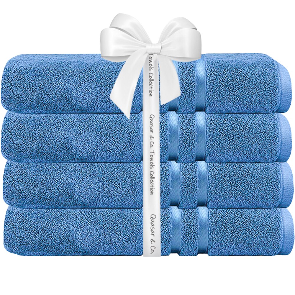 Set 4 prosoape baie Quasar & Co.®, 100% bumbac, 450 g/mp, 70 x 140 cm ...