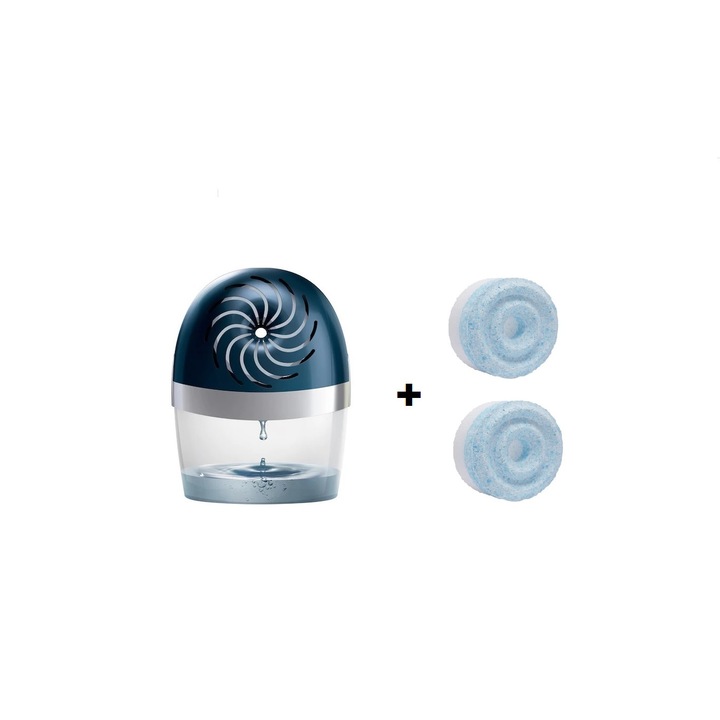 Dezumidificator aer 2 in 1, Anti-Umiditate si Anti-Miros, cu 2 tablete ...