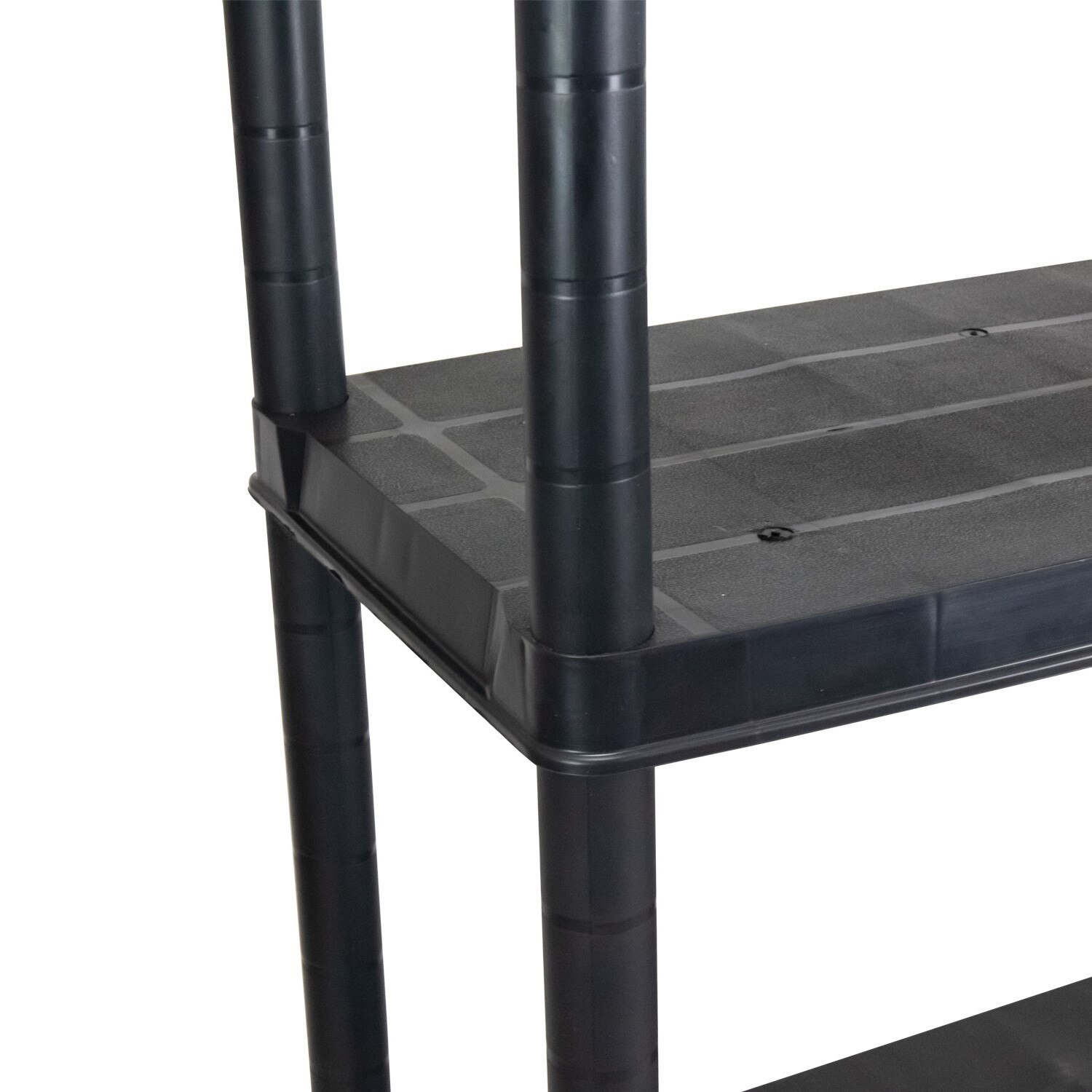 Raft cu 5 etajere, Rasina, 172X60,5X30,5 cm, Negru - eMAG.ro