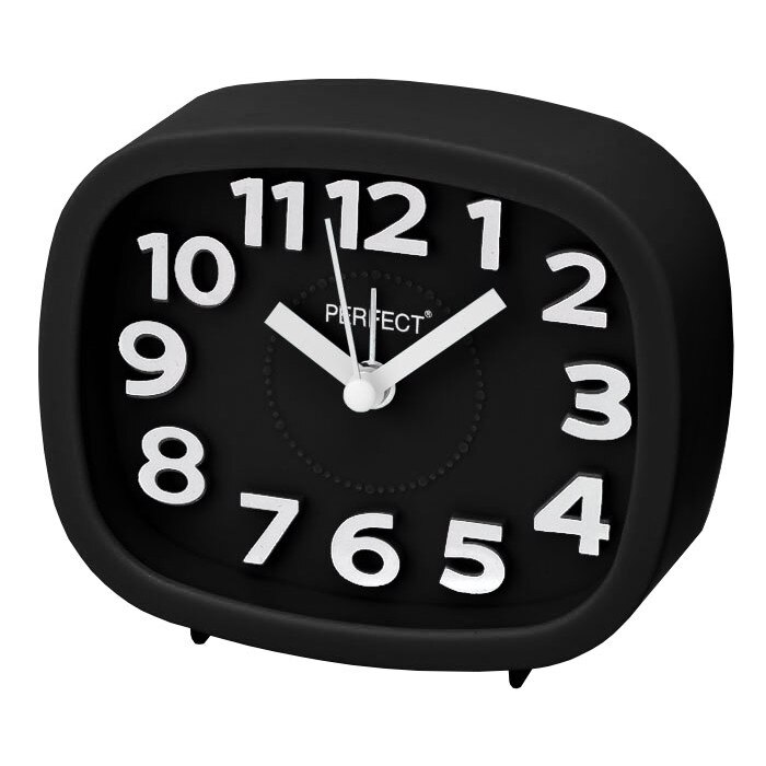 Ceas desteptator decorativ, Perfect, Plastic, Negru - eMAG.ro
