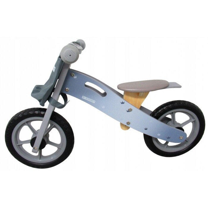 Bicicleta fara pedale din lemn cu roti din spuma EVA R10 R-Sport - Gri ...