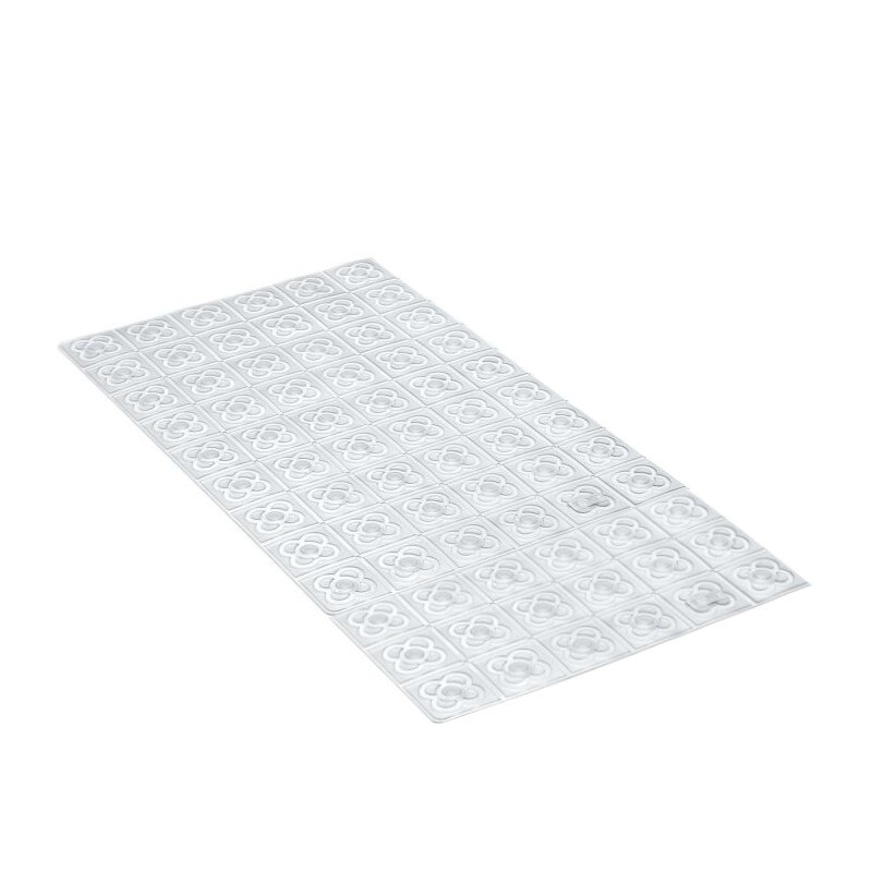Barcelona fürdőszőnyeg, glace, mérete 72 x 36 cm, átlátszó, PVC-ből ...