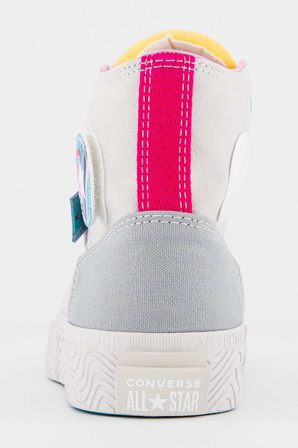 Converse, Tenisi unisex mid-high cu detalii contrastante Chuck Taylor ...