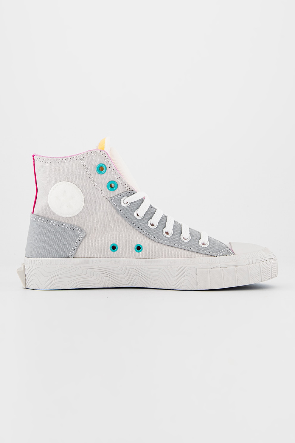 Converse, Tenisi unisex mid-high cu detalii contrastante Chuck Taylor ...