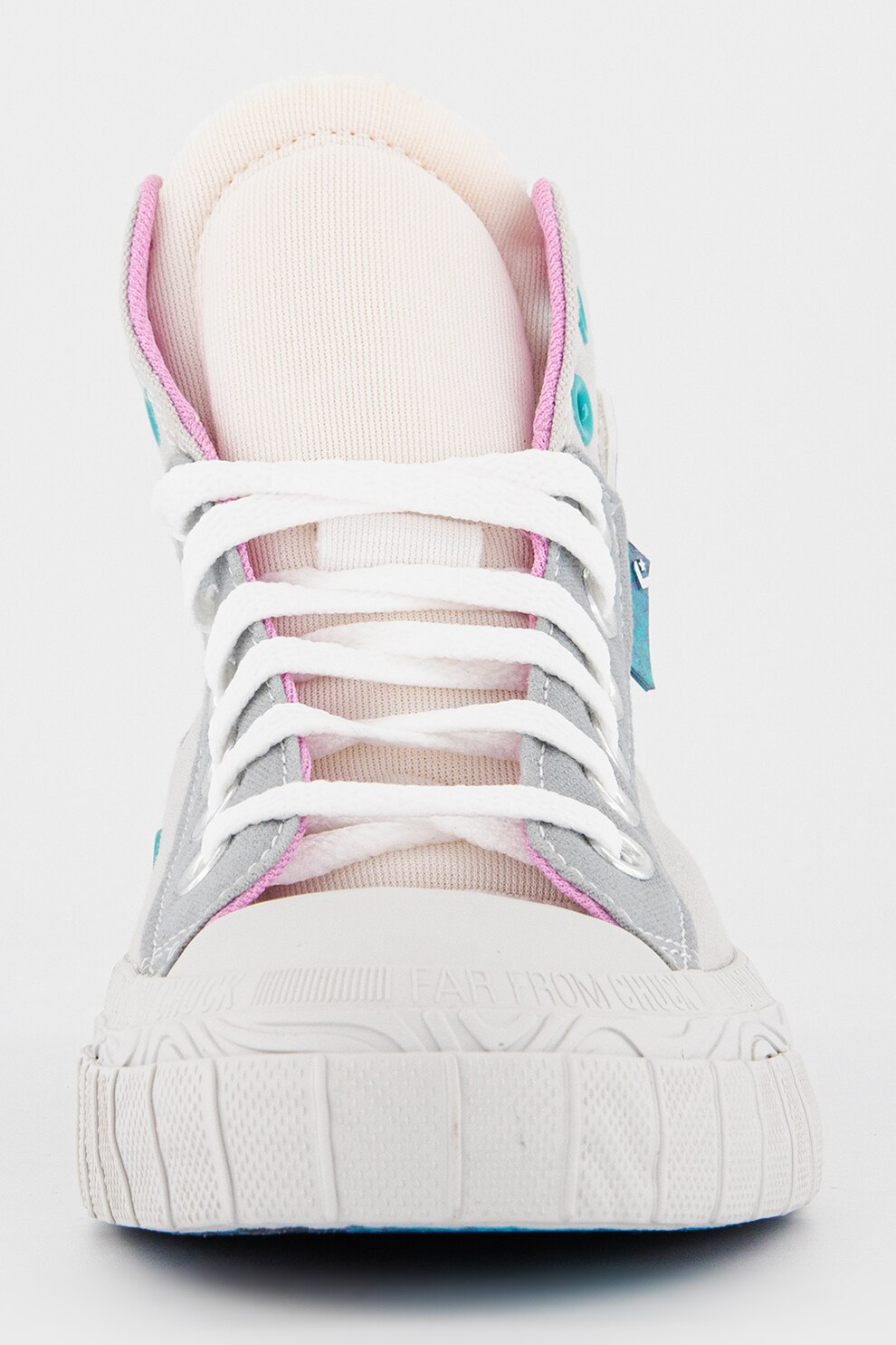 Converse, Tenisi unisex mid-high cu detalii contrastante Chuck Taylor ...