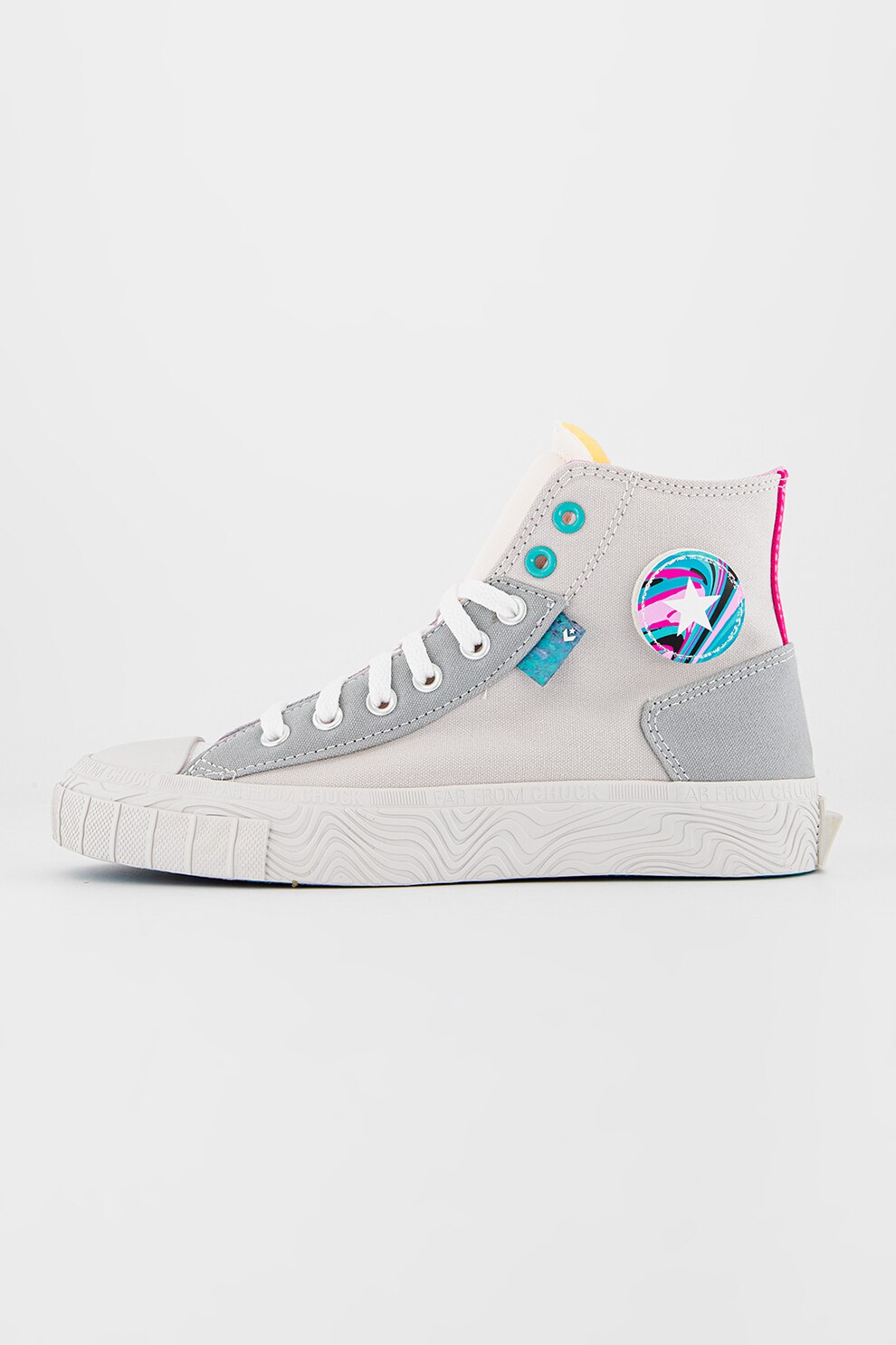 Converse, Tenisi unisex mid-high cu detalii contrastante Chuck Taylor ...