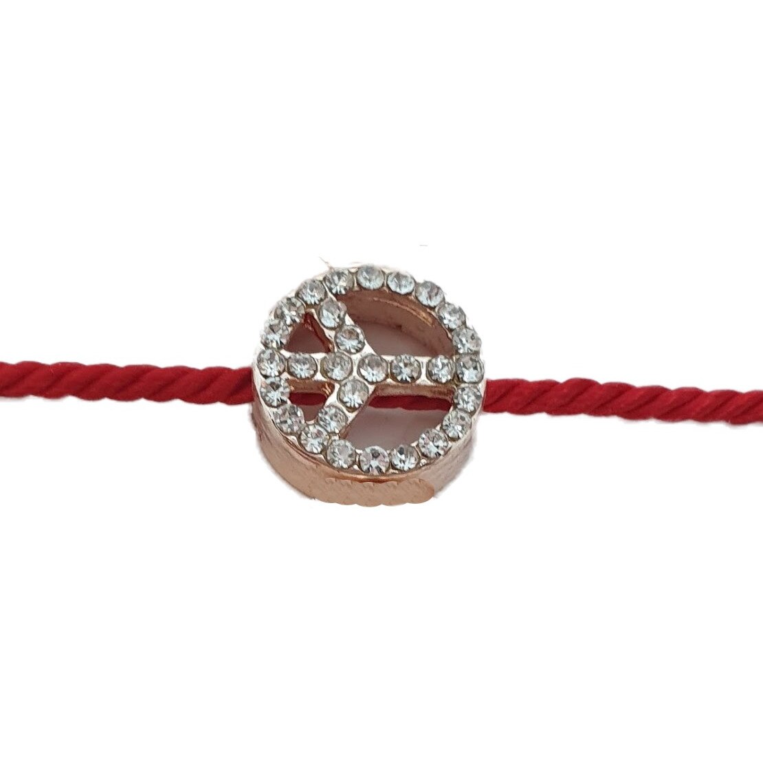 Set 12 Martisor bratara metal Semnul Pacii Auriu cu pietricele - Krista ...