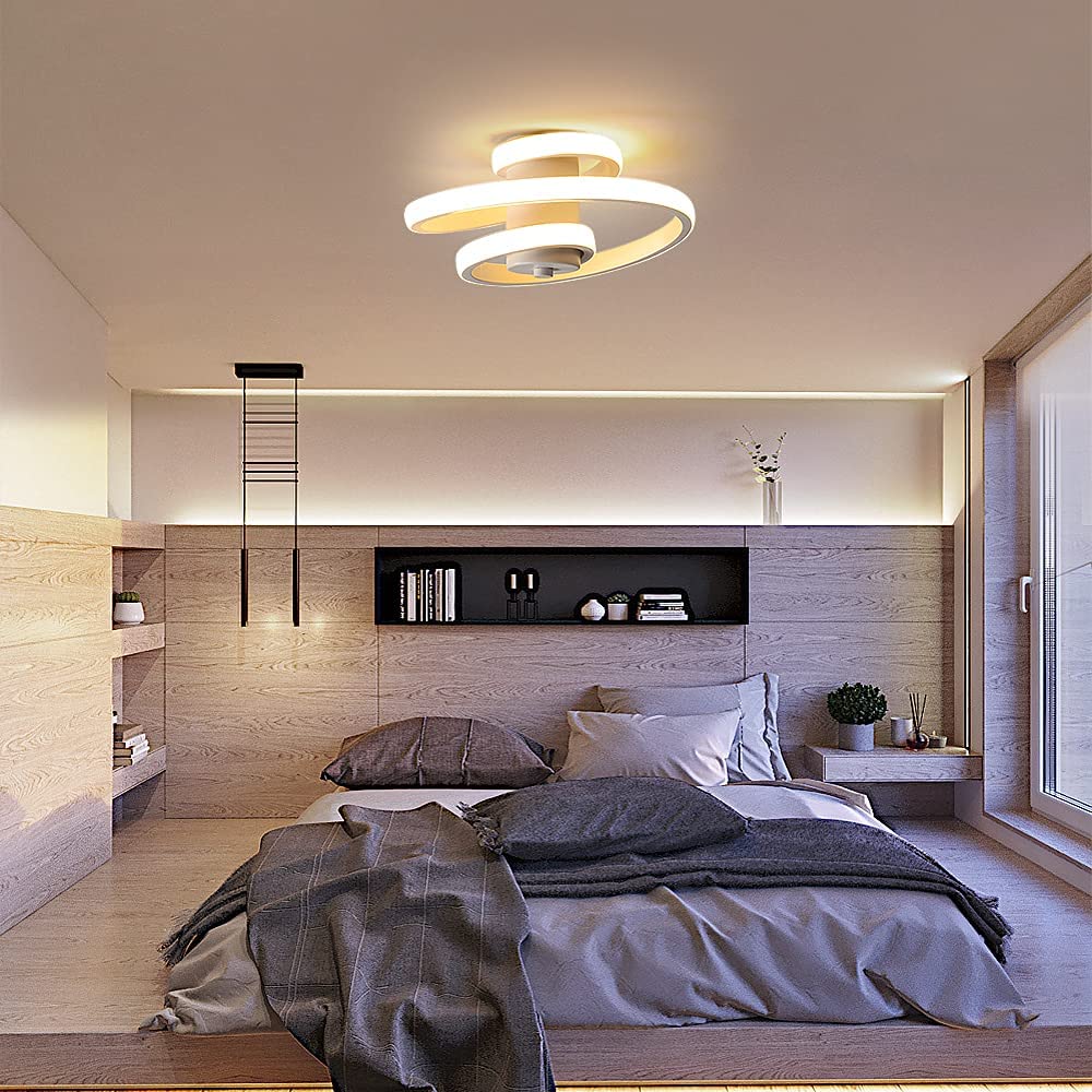 Plafoniera moderna LED, Toolight, Metal/Acril, 18W, 23x10x21 cm, Alb ...