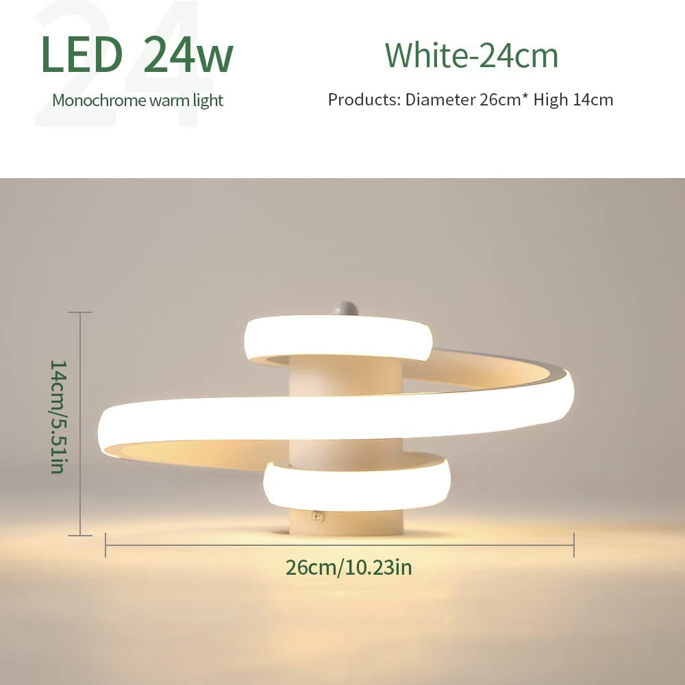 Plafoniera moderna LED, Toolight, Metal/Acril, 18W, 23x10x21 cm, Alb ...