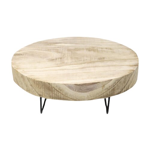 Masuta din lemn cu picioruse metalice, pentru plante sau decoratiuni 35 ...