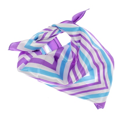 Batic de dama, 50x50 cm, Buticcochet, imprimeu cu dungi, Mov - ES1146 ...