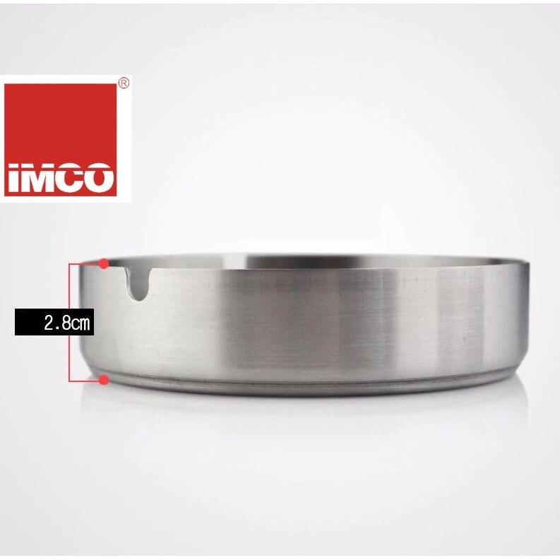Scrumiera metalica Imco, otel inoxidabil, logo - eMAG.ro