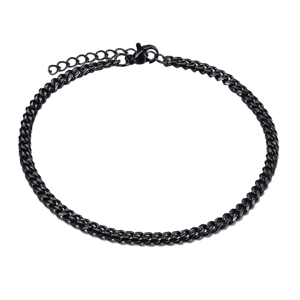 Гривна 4342B неръждаема стомана, Sic Moda, черна, 3 mm, дължина 22 cm ...