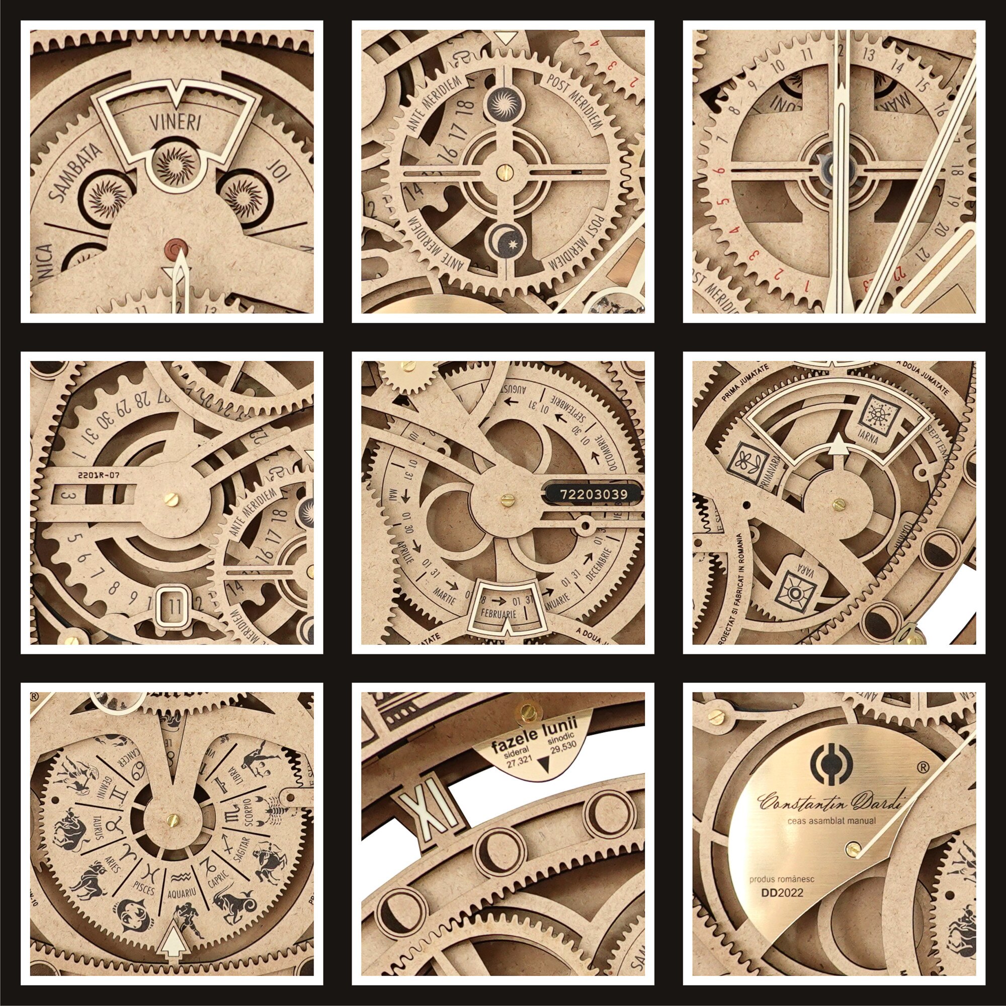 Ceas Astronomic Grand Constantin Dardi, Natur, 55 cm - eMAG.ro