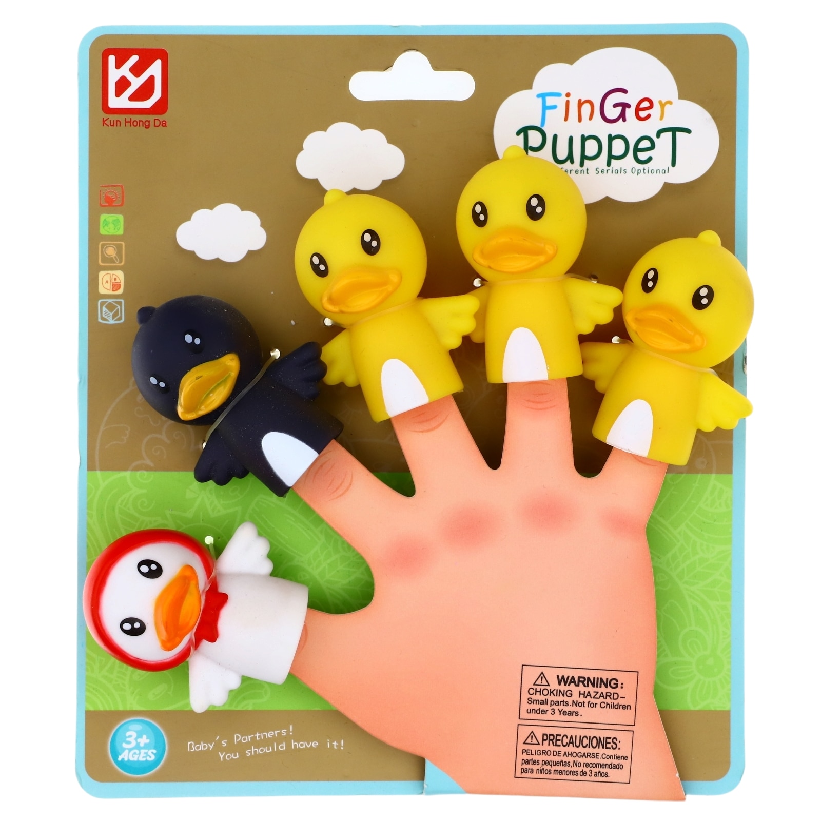 Set 5 marionete pentru degete, Ratuste, Multicolor - eMAG.ro