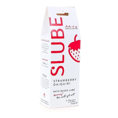 Lubrifiant Slube Strawberry Daiquiri, 2 x 125 g - eMAG.ro