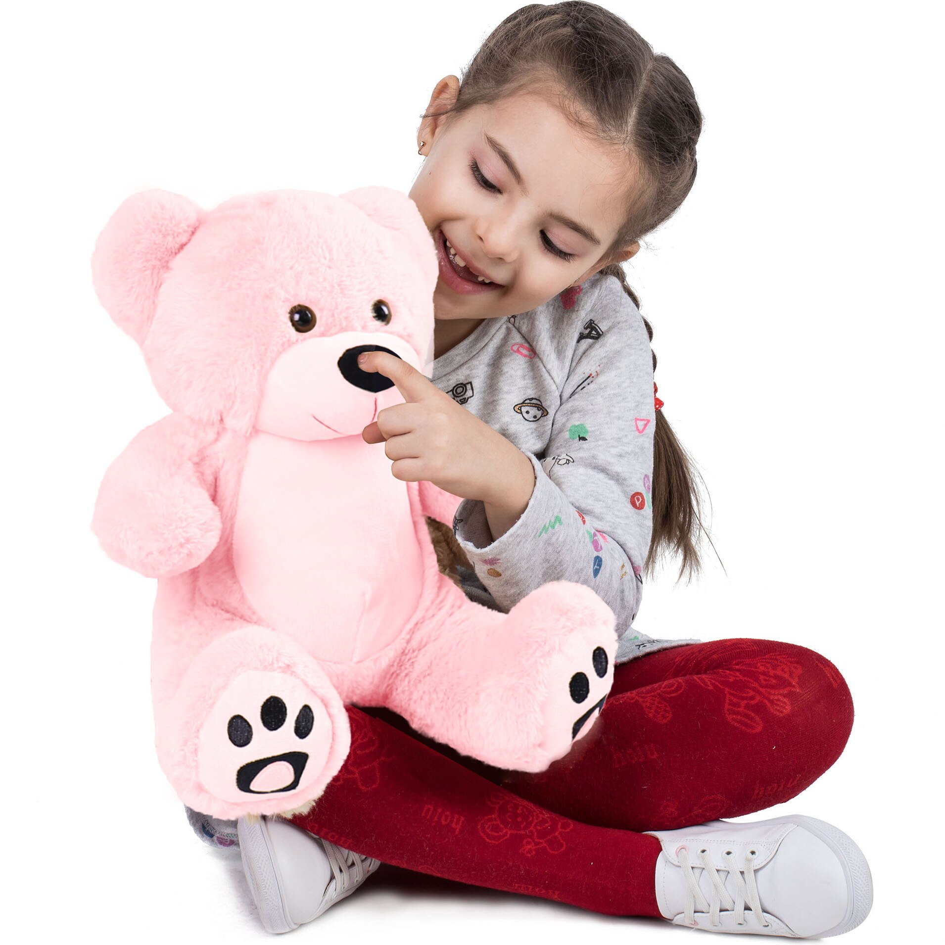 Ursulet micut, Plus, 25 cm, Roz - eMAG.ro