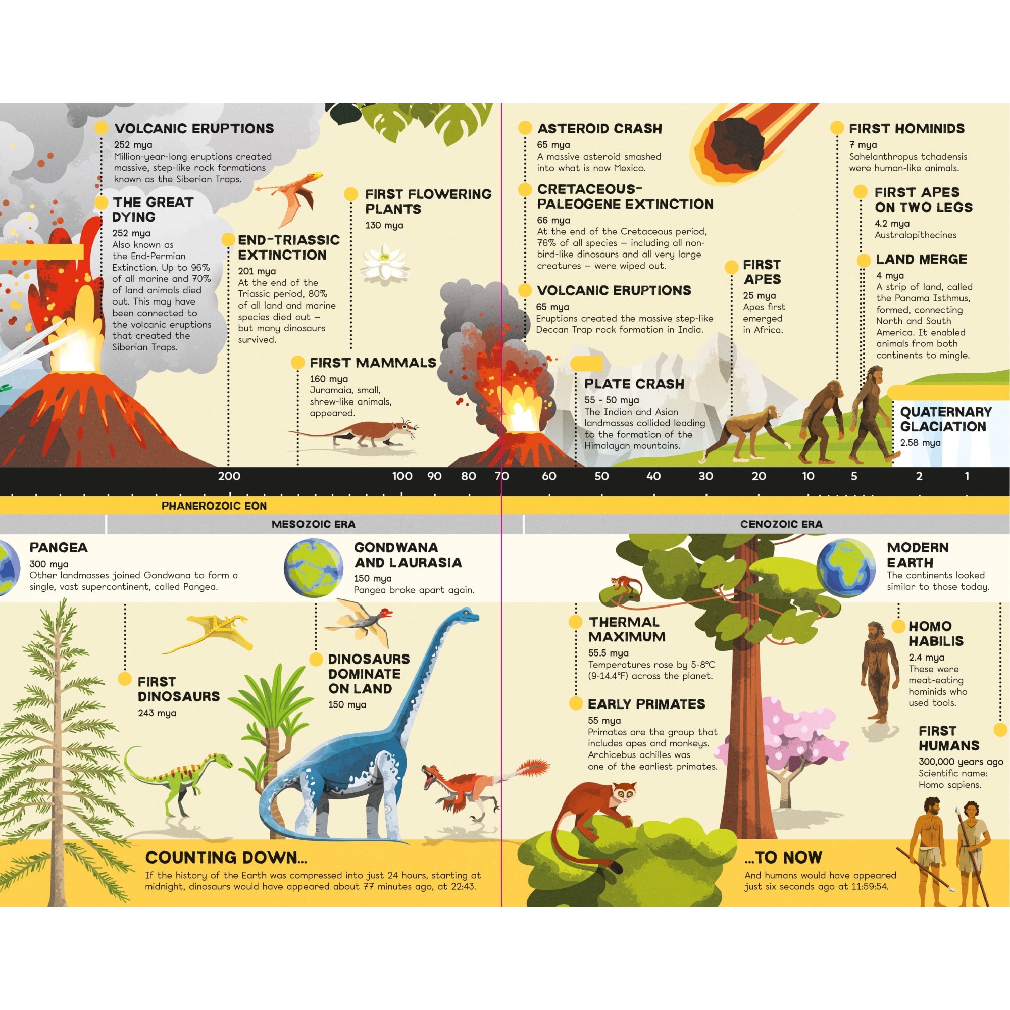Fold-Out Timeline of Planet Earth - Rachel Firth - eMAG.ro