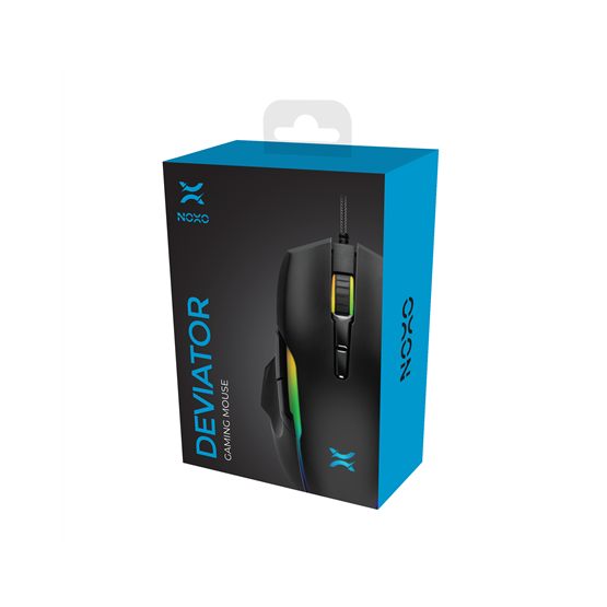Mouse, NOXO, Deviator Gaming, 6400dpi, RGB, Negru - eMAG.ro