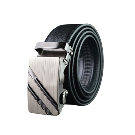 Curea, GOGOU, imitatie din piele, Catarama automata, negru,120cm - eMAG.ro