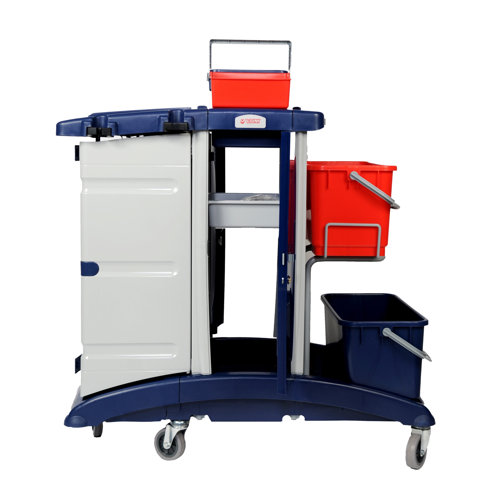 Carucior multifunctional pentru curatenie, din plastic, 110 x 56 x 105 ...