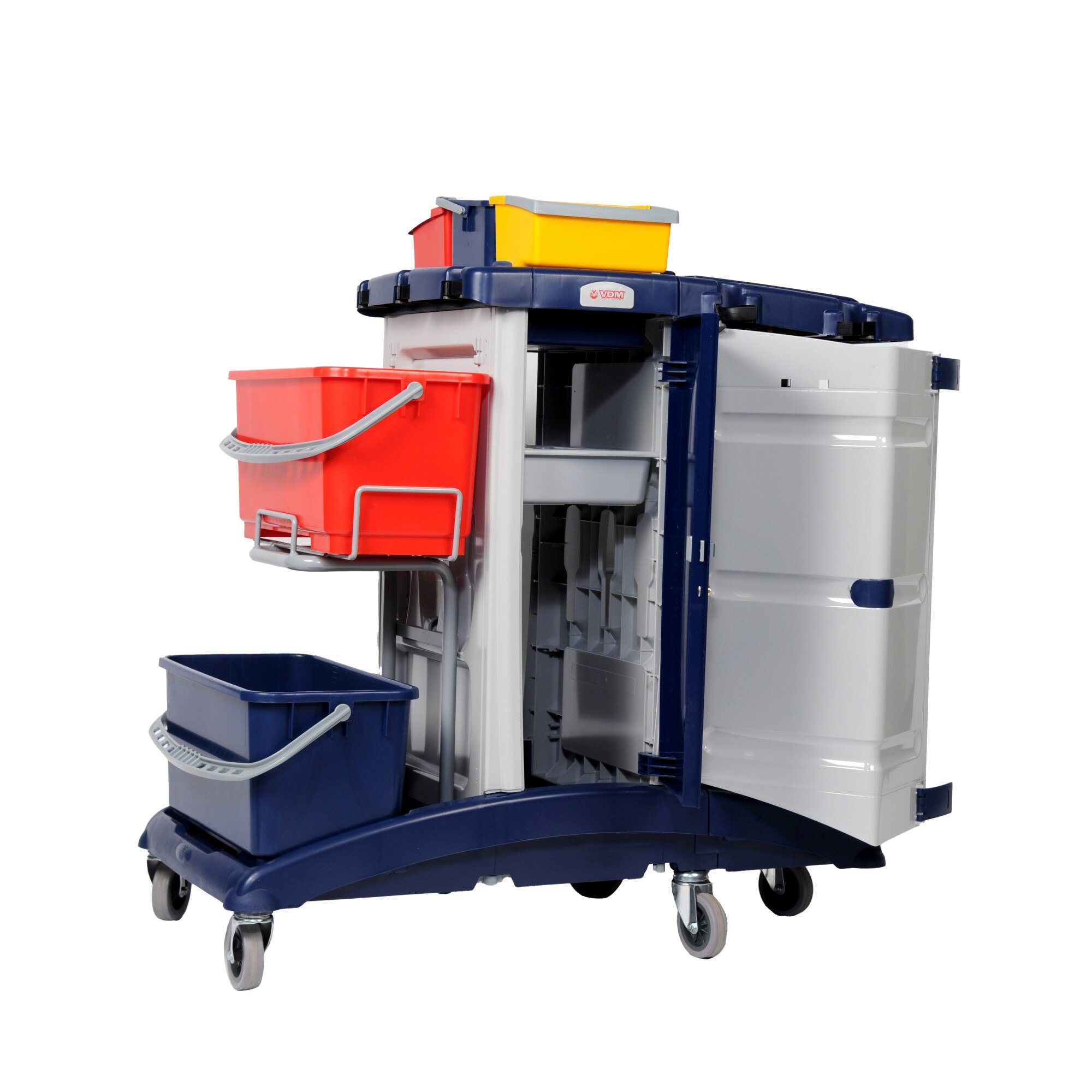 Carucior multifunctional pentru curatenie, din plastic, 110 x 56 x 105 ...