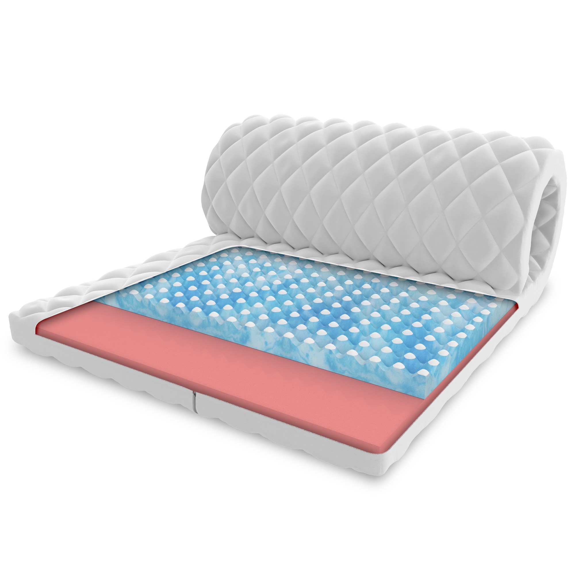 Topper, FDM, Malta Visco, 140x200x8 cm, spuma cu memorie si spuma ...