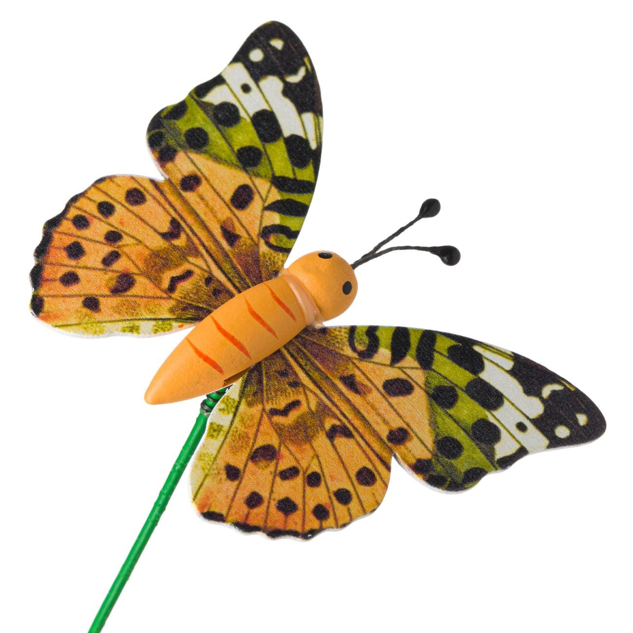 Bat de lemn cu fluturas colorat de Paste, Maison du Paradis, 25 cm ...