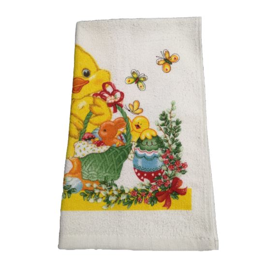 Prosop bucatarie, bumbac, de Paste, ratusca, 35x60 cm - eMAG.ro