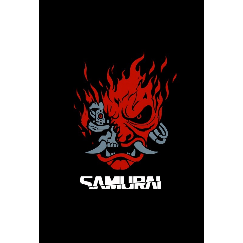 Poster Cyberpunk 2077 Samurai Logo, 61x90cm, Multicolor - eMAG.ro