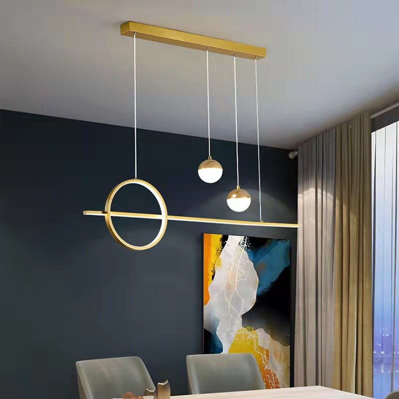 Lustra LED Tip Pendul RFAN, 1860-2, 3 TIpuri de Lumina, Inaltime ...
