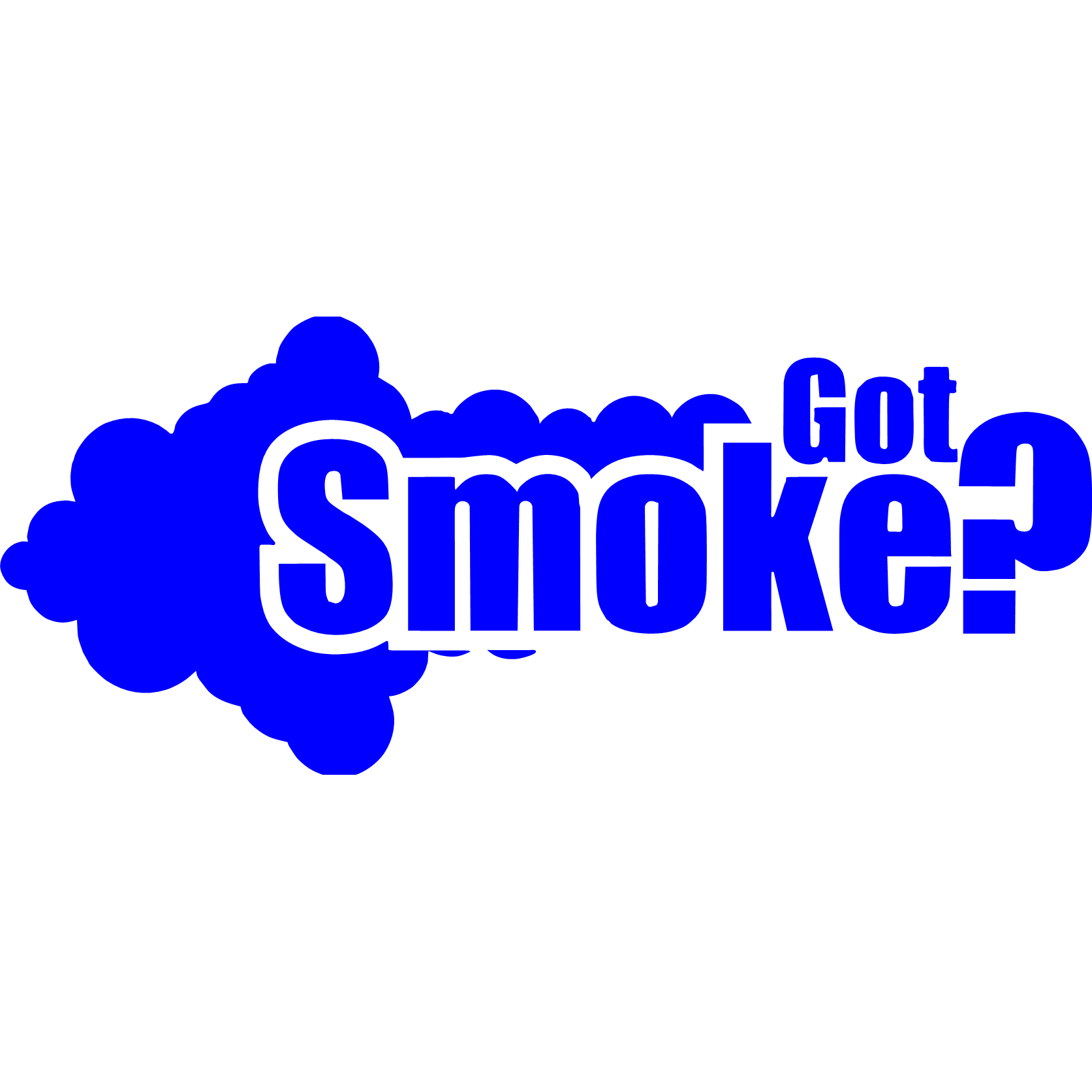 Стикер за кола "Got smoke", 17x7 см, син - eMAG.bg