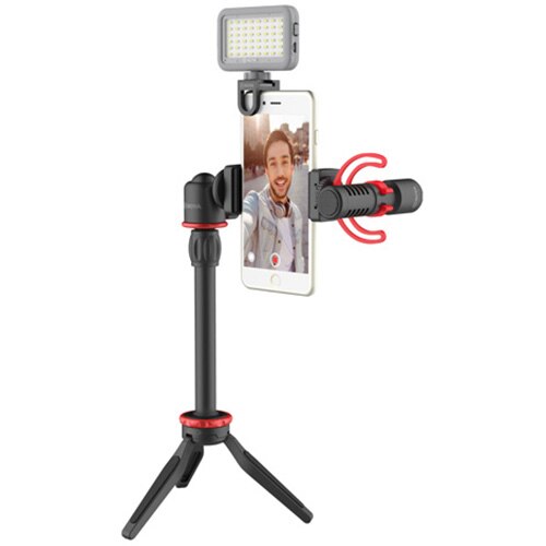 Lavaliera Boya BY-VG350, Vlogger Kit cu Microfon BY-MM1 + si Lampa Led ...