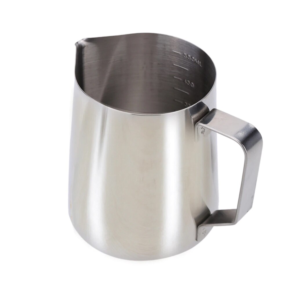 Cana din inox cu gradatie, awwaline®, latiera pentru spumare cu maner ...