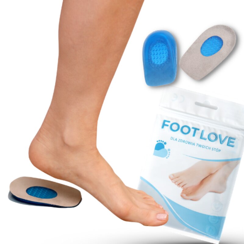 Set 2 bucati tampoane pentru calcai, Foot Love, din gel, N14M ...