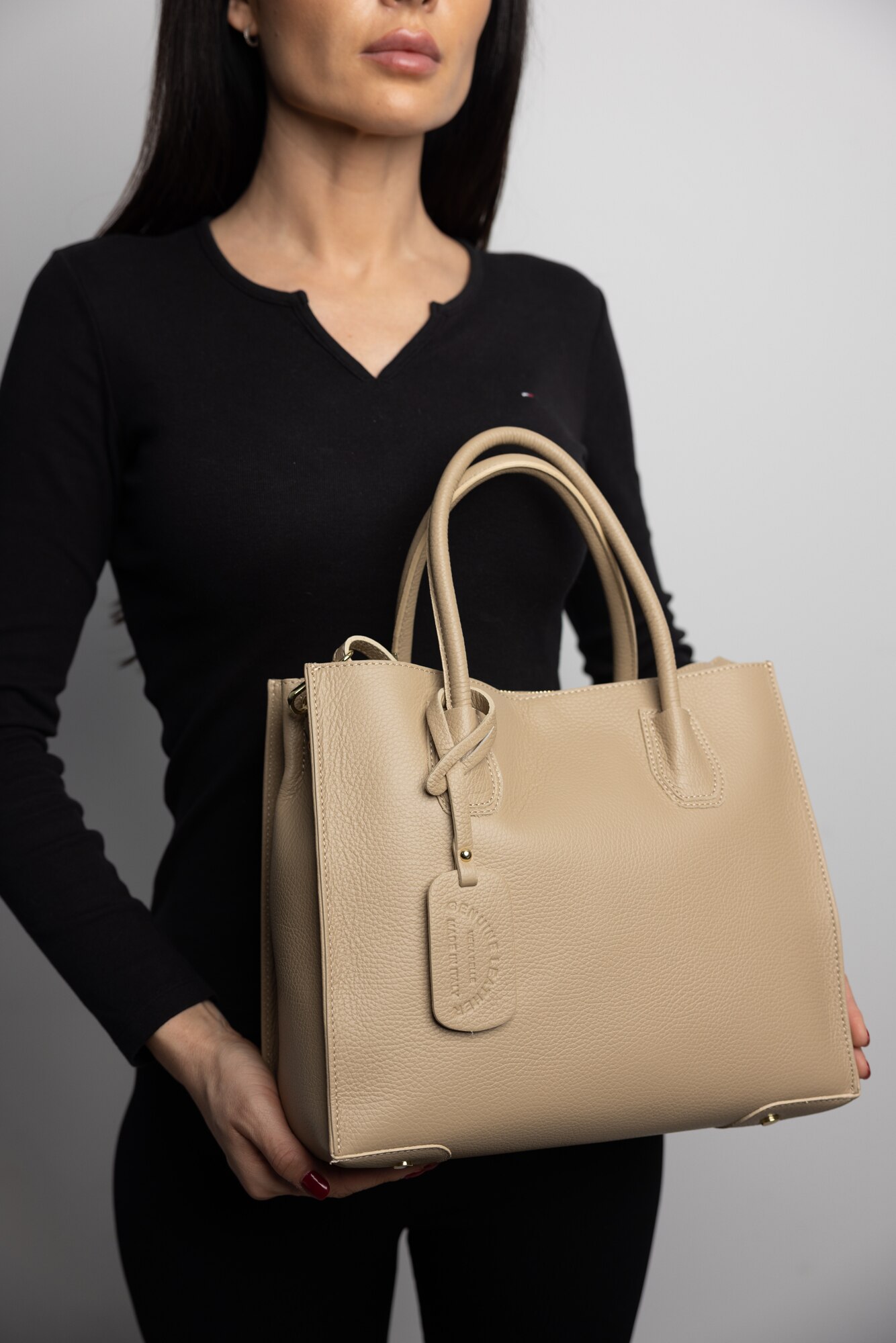 Poseta dama, piele, Toro Nero, Ana, bej - eMAG.ro