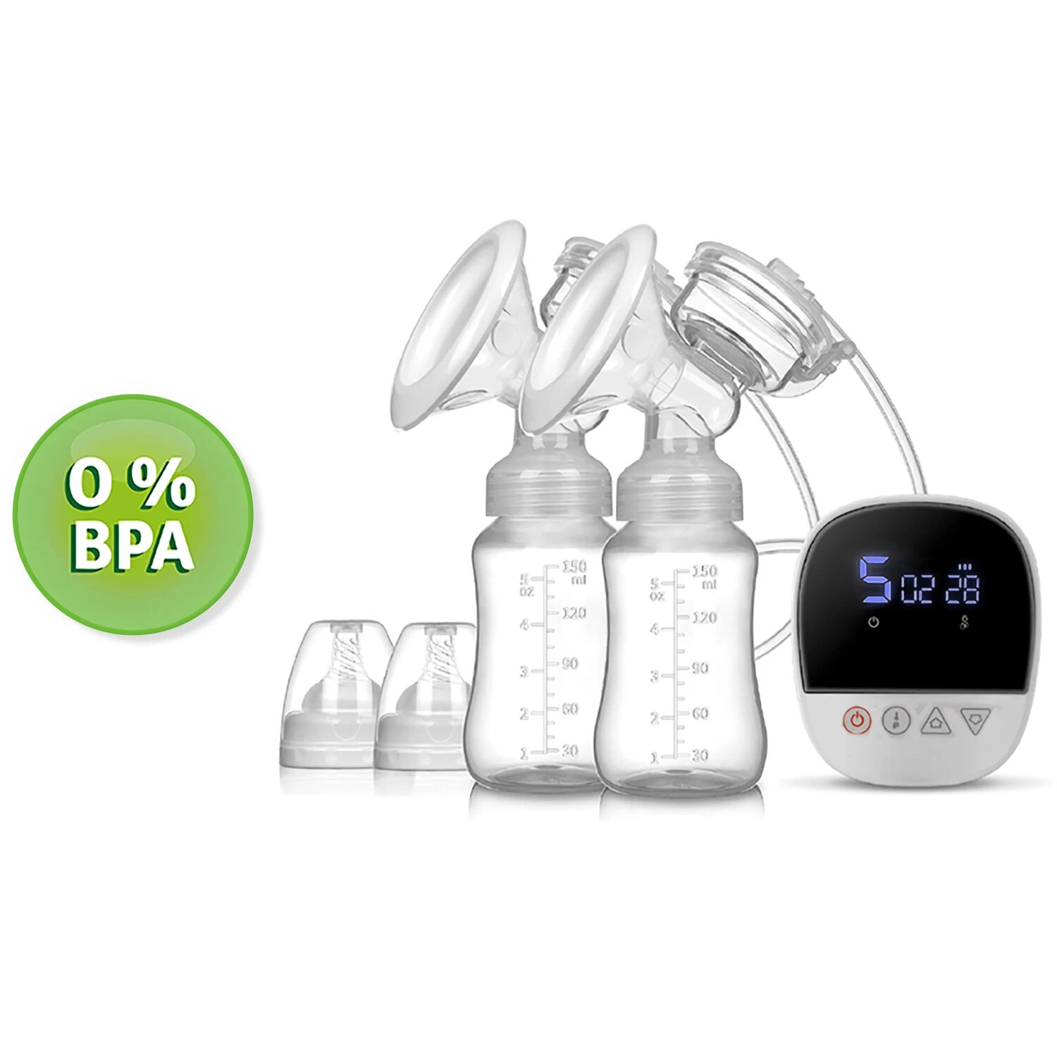 Бифазна електрическа помпа за кърма Isp Likesmart 906 с функция за стимулация масаж дълбоко