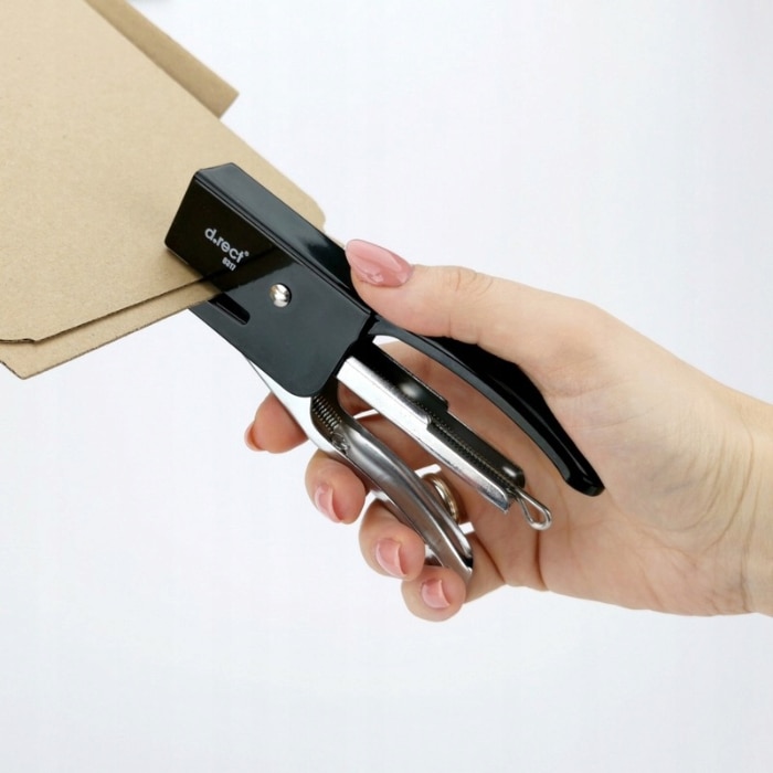 Capsator D.Rect 0317, Metal, Capacitate perforare 20 foi, 32 mm, Negru ...