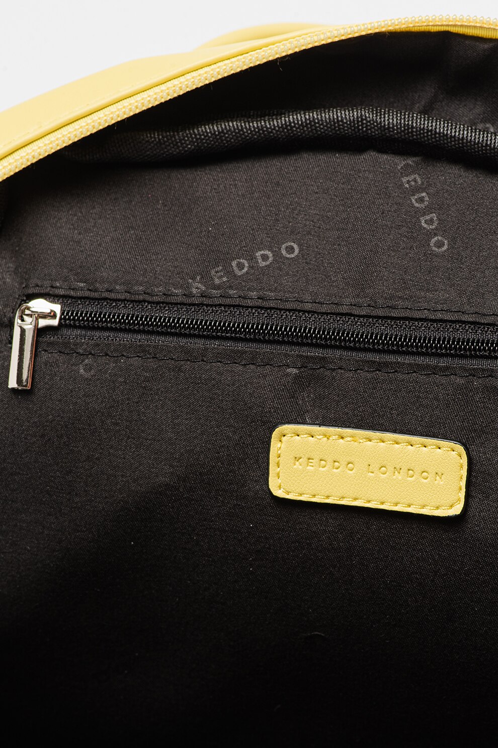 KEDDO, Раница от еко кожа с лого, Жълт - eMAG.bg